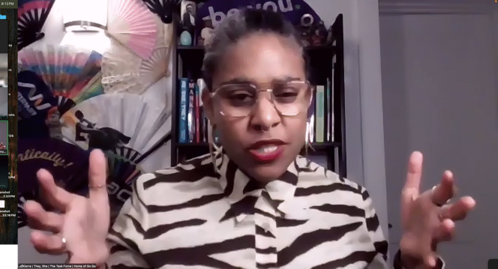 Task Force La presidenta Kierra Johnson aparece en el 22º Panel sobre el Estado del Movimiento ...